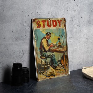 Geologist Study Vintage Style Aluminum Sign - Metal Wall Decor, Home ...