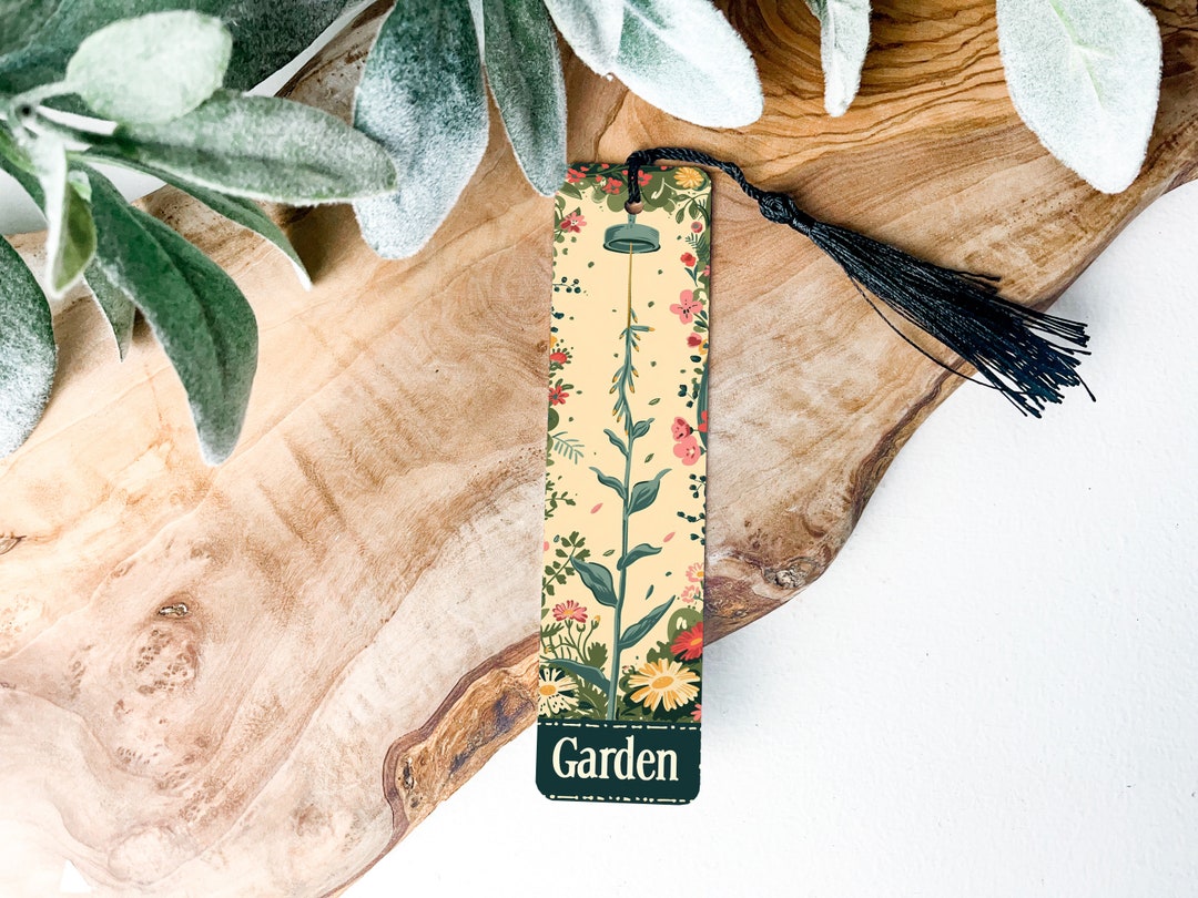 Garden Lover Bookmark, Spring Theme, Cheerful Garden, Metal Bookmark ...