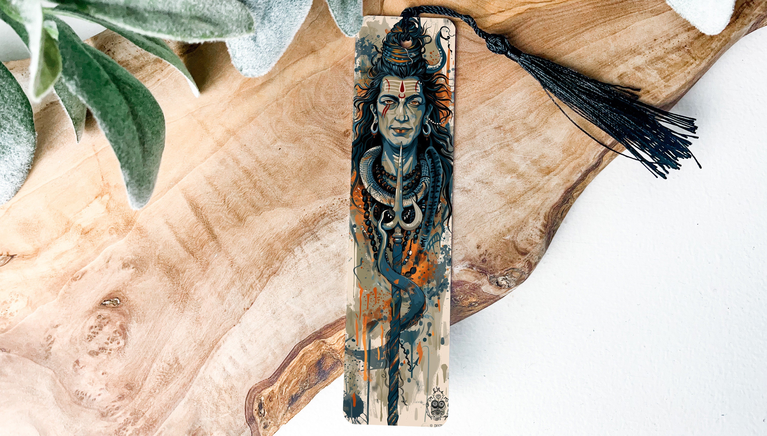Shiva Trident Bookmark, Hindu God, Third Eye Design, Metal Bookmark ...