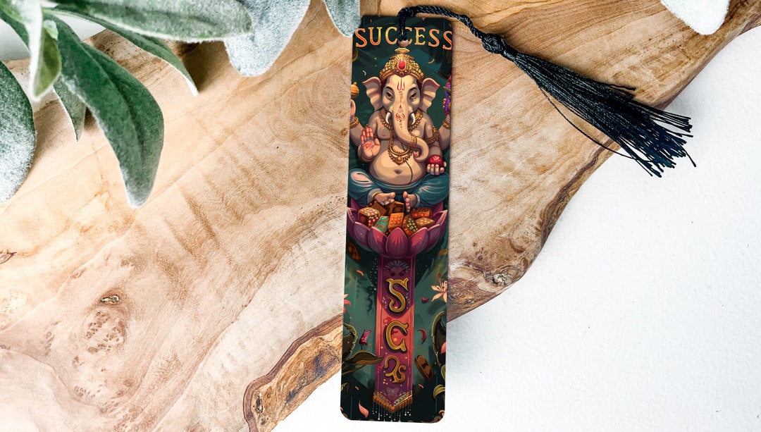 Ganesha Metal Bookmark, Elephant Head Design, Hindu Deity, Remover of ...