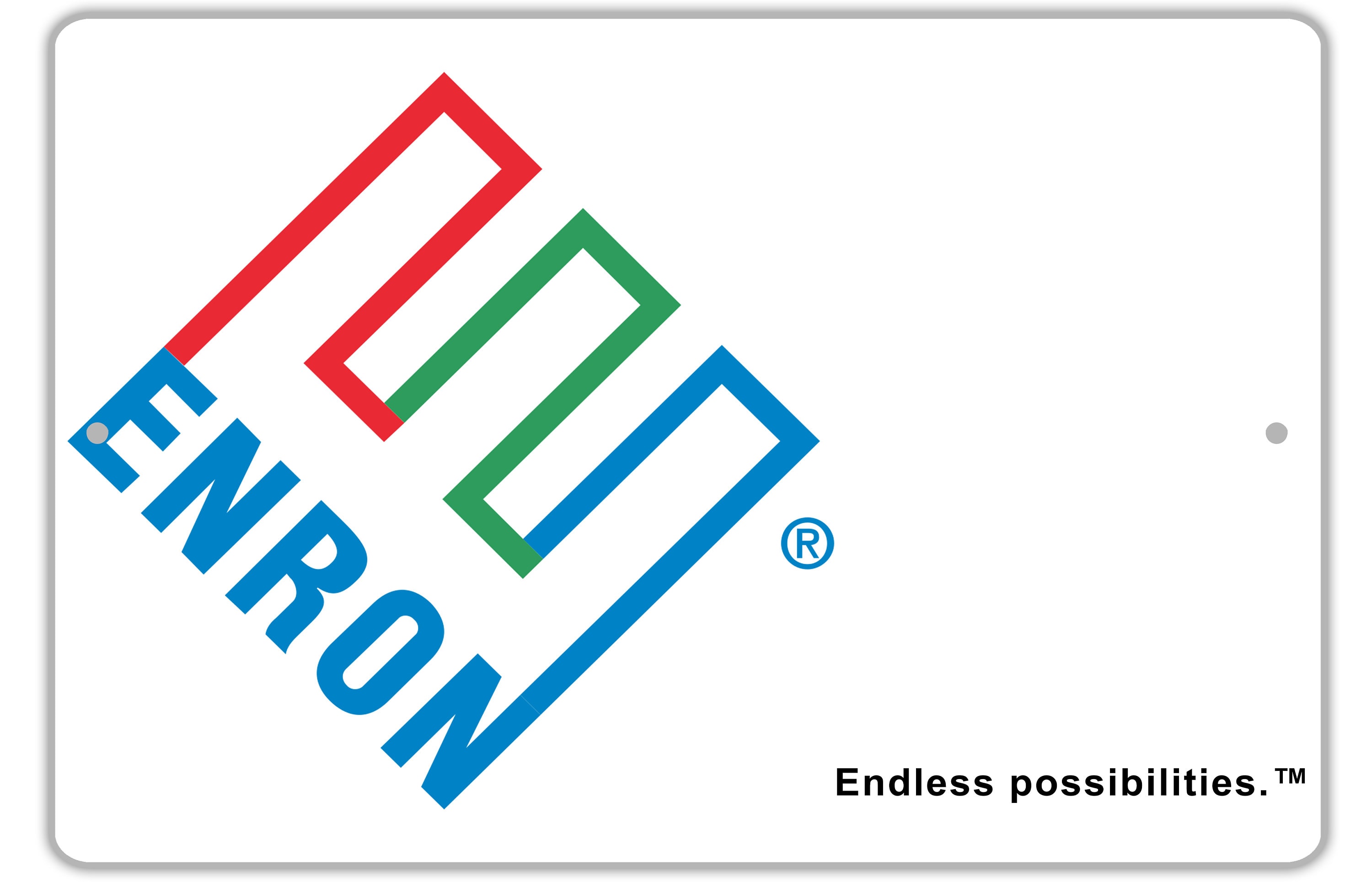 Enron Energy Metal Sign, Enron Corporation, Investment, Finance, Enron ...