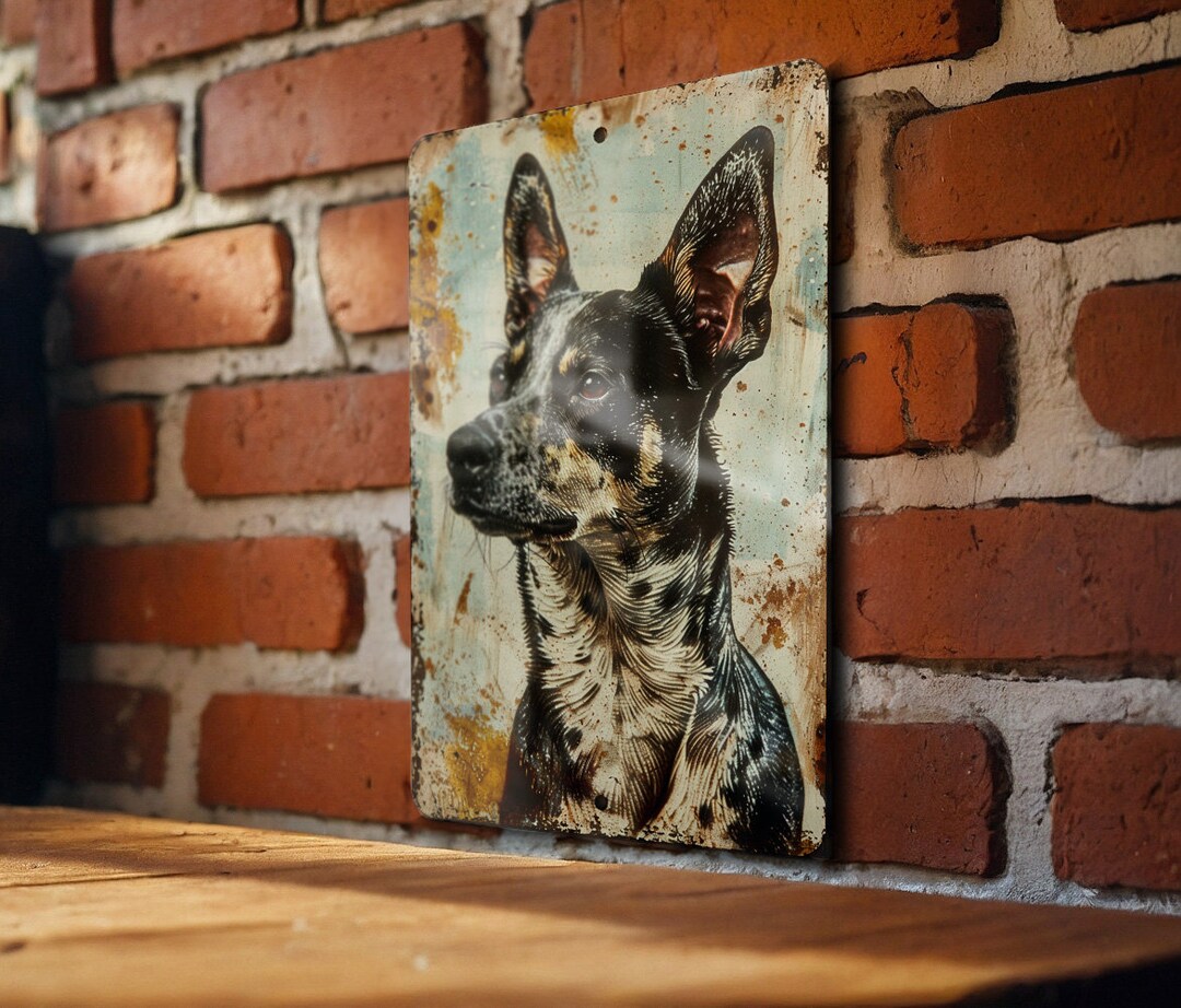 Saint Miguel Cattle Dog Vintage Aluminum Sign, Metal Wall Decor, Rustic ...
