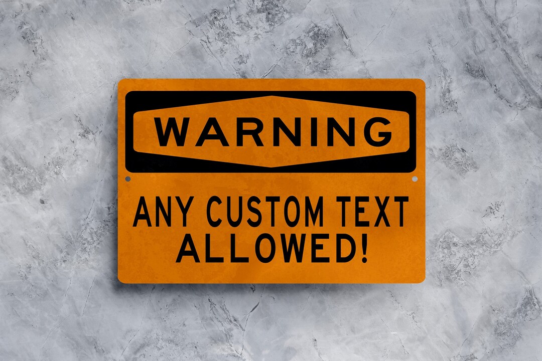 Custom Metal Warning Sign, Do Not Dumb Here, No Dumb Area, Funny ...