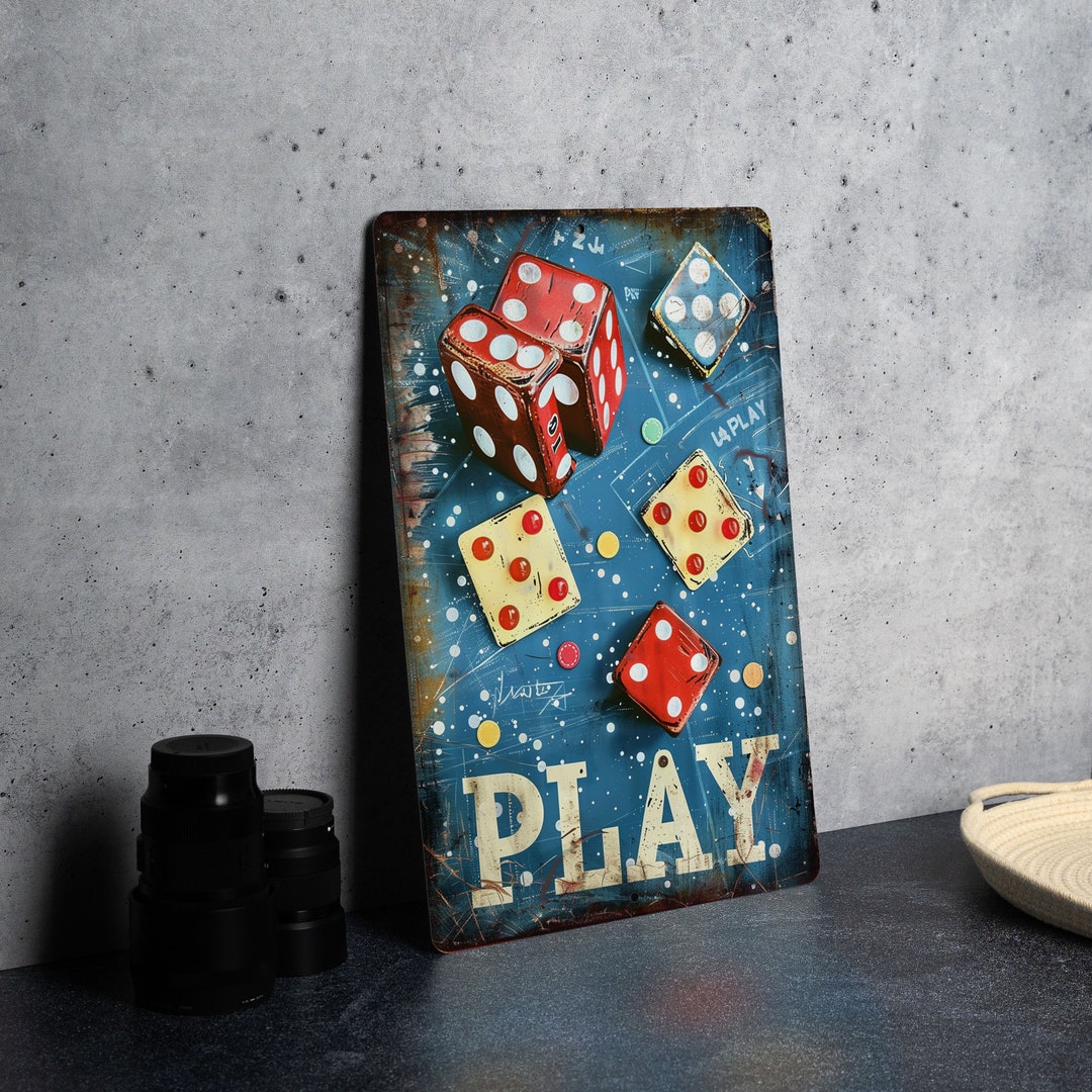 Vintage Style Board Games, Metal Sign, Unique Gift Idea, Wall Decor ...