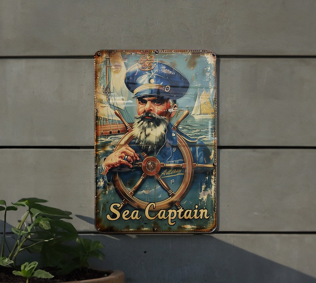 Nautical Navigator Metal Sign, Sea Captain Decor, Maritime Adventure ...