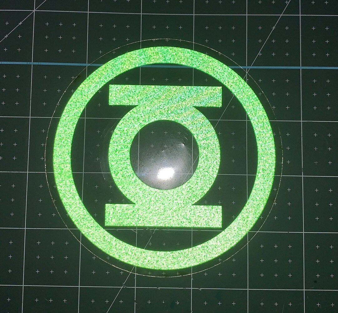 Green Lantern Glitter Reflective Patch for Costumes or Decoration - Etsy