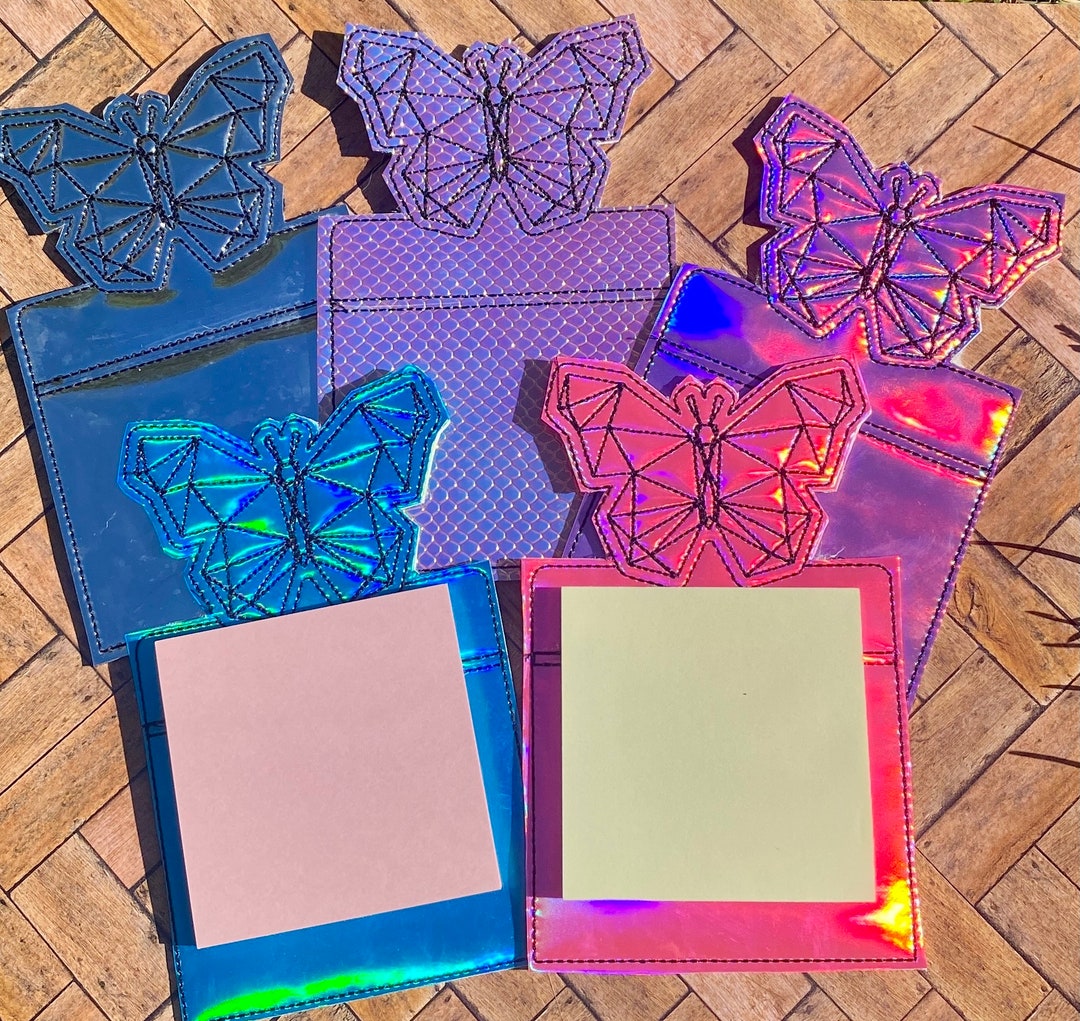 Geometric Butterfly Sticky Note Holder, Teacher Gift, Office Gift ...