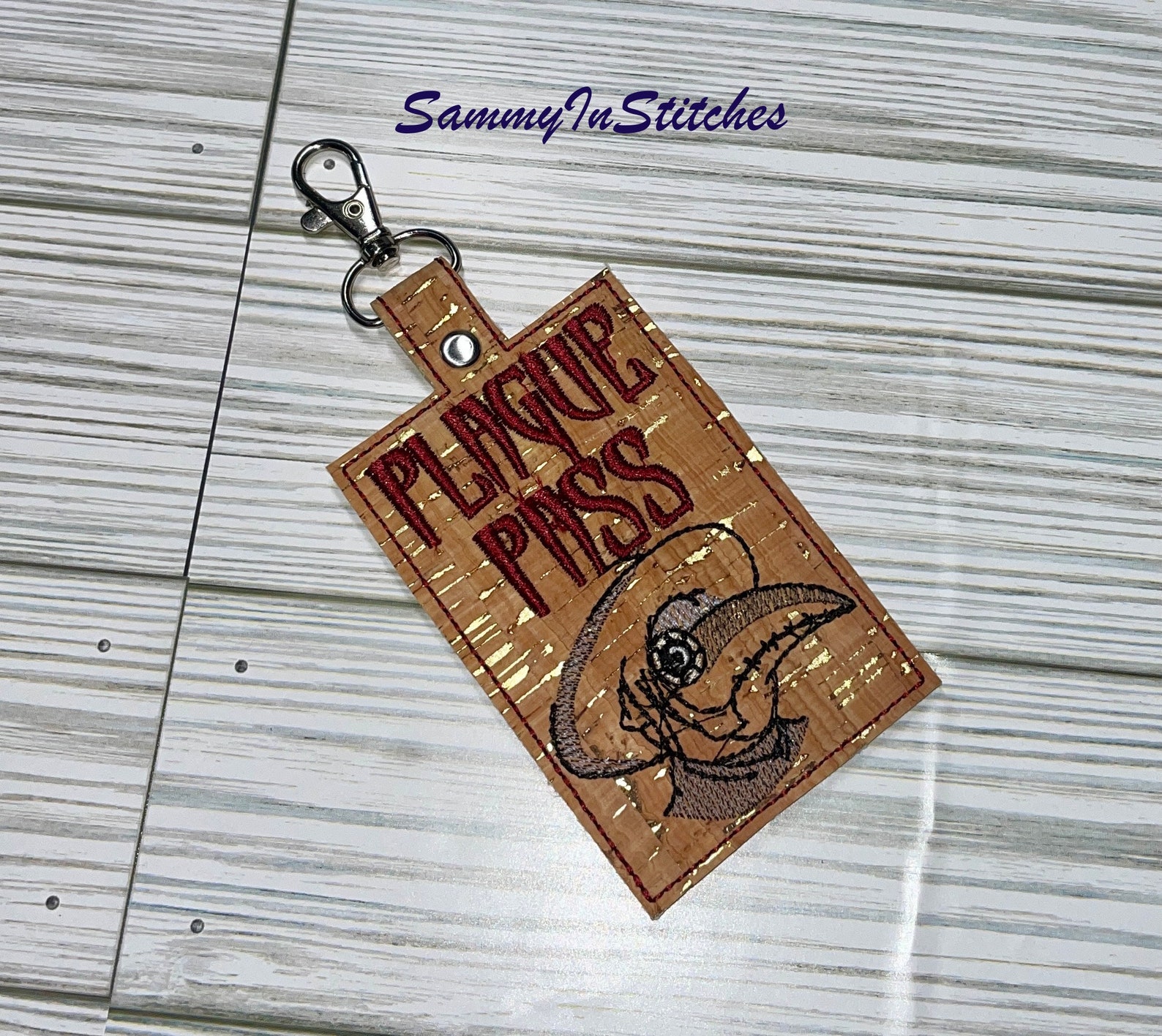 Plague Pass ID Card Holder, Plague Doctor ID Holder, Gift Card Case, ID ...