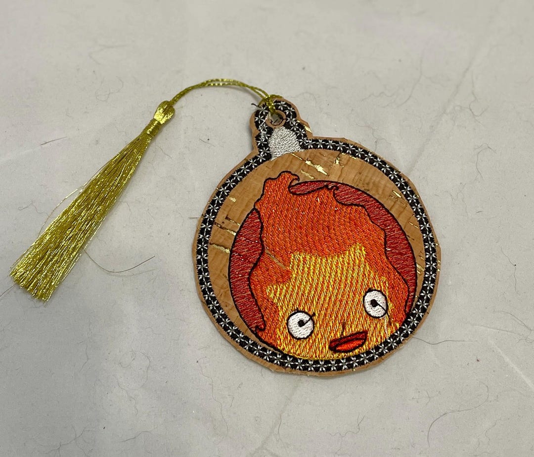 Fire Demon Calcifer, Howl's Castle Inspired, Cute Bookmark, Ghibli ...