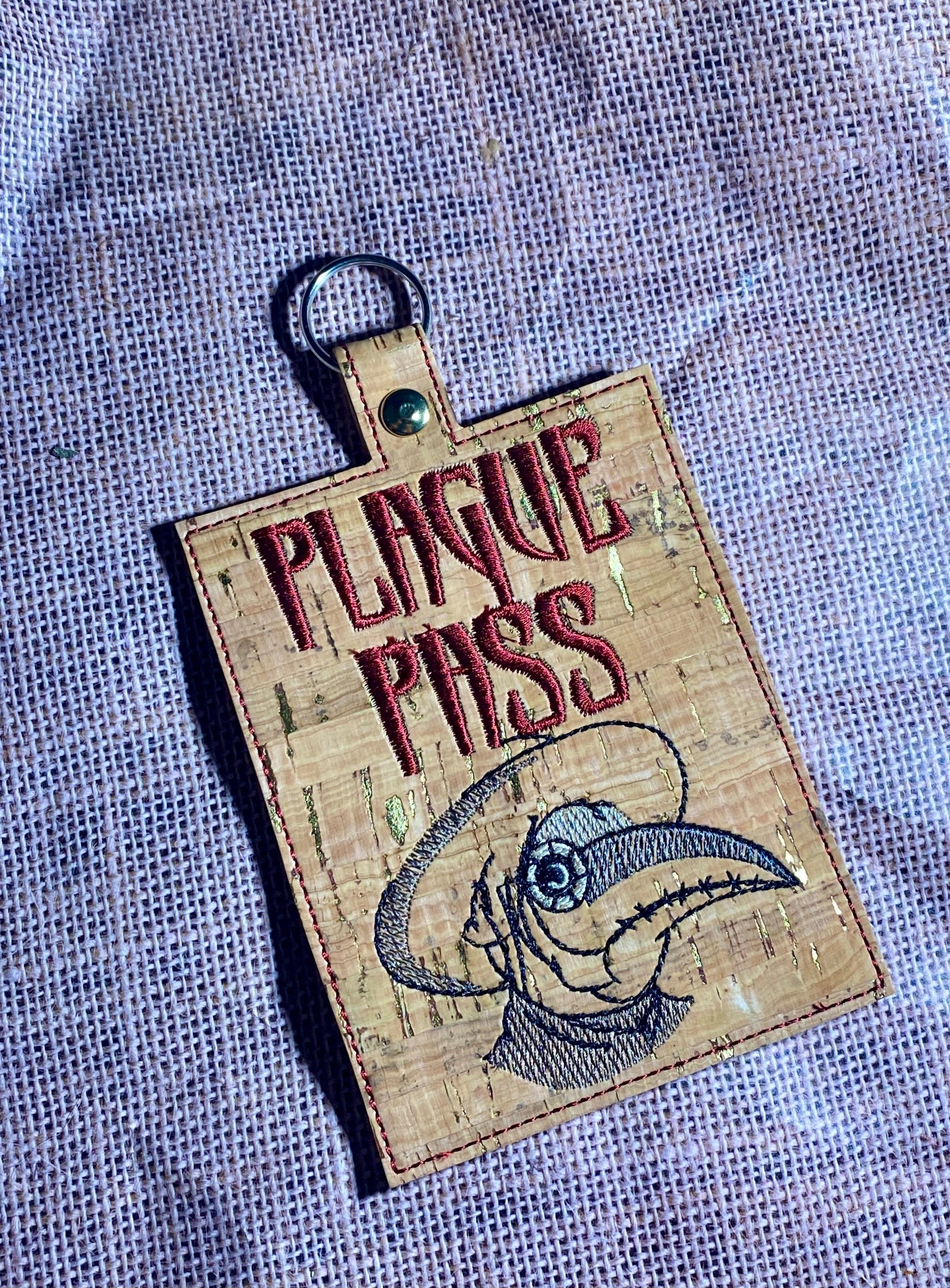Plague Pass Vaccine Card Holder Plague Doctor Customizable | Etsy
