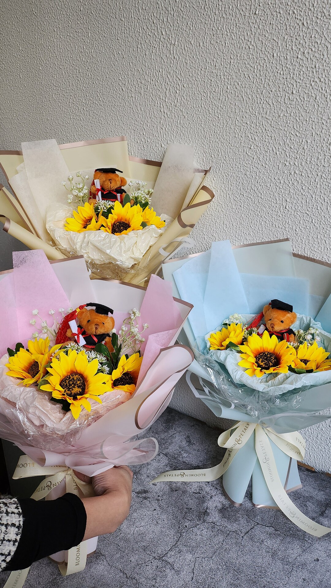 Mini Bouquet Flower Graduation Gift Unique Gift Sunflower Bouquet ...