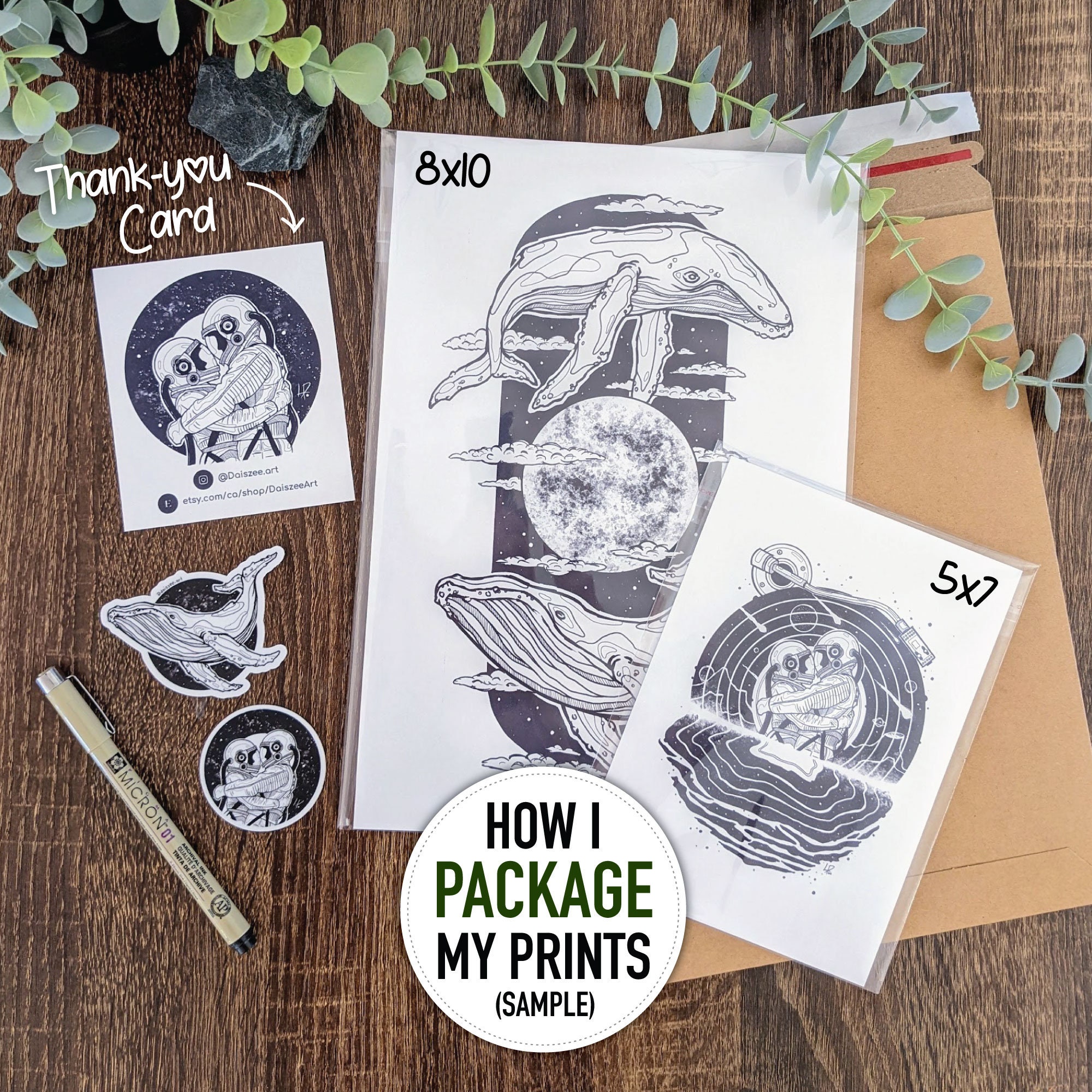 Astronaut Space Lovers Cosmic Art Print Black Ink Line Work - Etsy Canada