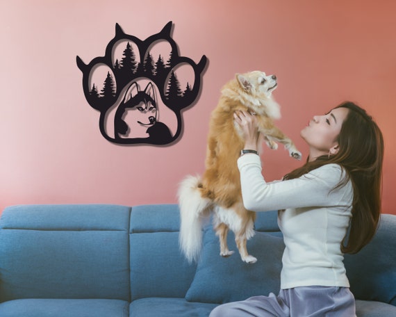 Metal Wall Art Alaskan Husky Wall-metal Wall Art Dog-metal - Etsy