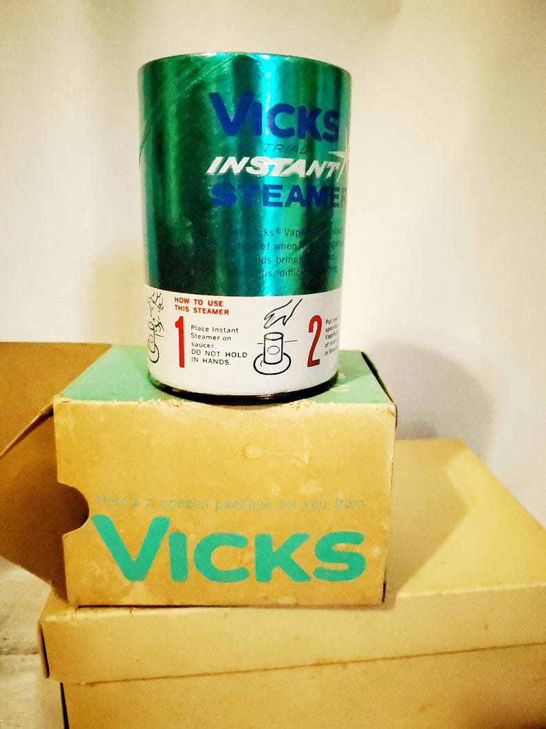 Vintage Vicks Vapo Steam 1960s Packaging- Mail Sample-very Hard to Find ...