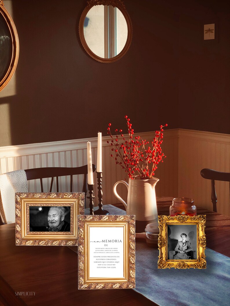 In Loving Memory Wedding Sign Template in Spanish Editable - Etsy