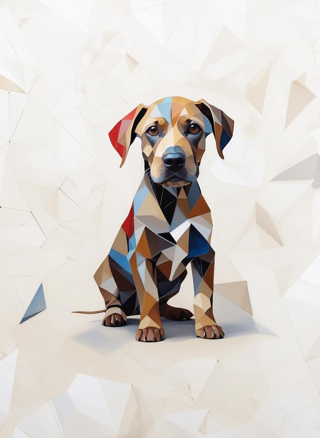 Polygon Art Style Dogs, Polygon Dogs, Origami Dogs, Personalized ...