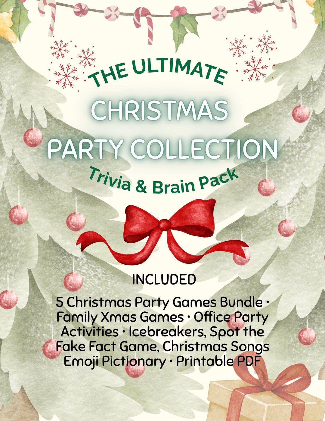 Christmas Trivia Games Bundle • Holiday Party Quiz Pack (printable PDF ...