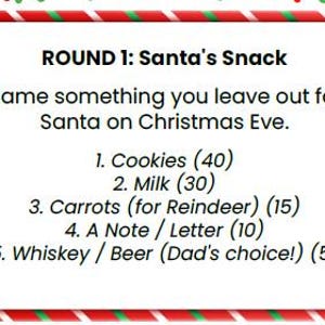 Christmas Family Feud Style Game • Holiday Family Clash • 12 Rounds ...