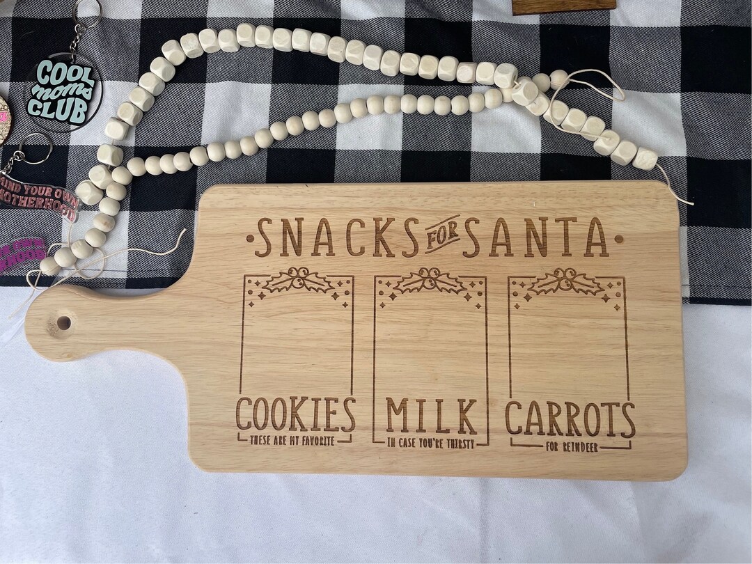 Snacks for Santa Board - Dear Santa - Santa Treat Board - Christmas ...