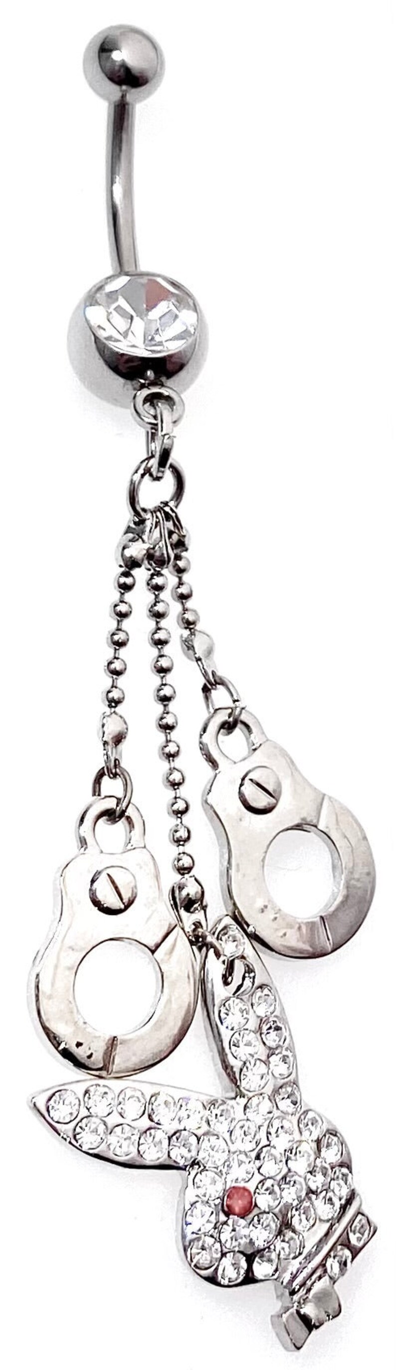 Playboy Jewelry Belly Piercing Bunny Heads Hang Cuff and - Etsy