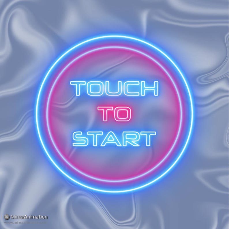 Neon Touch to Start Screen: Magic Mirror Photo Booth Animation (MP4 ...