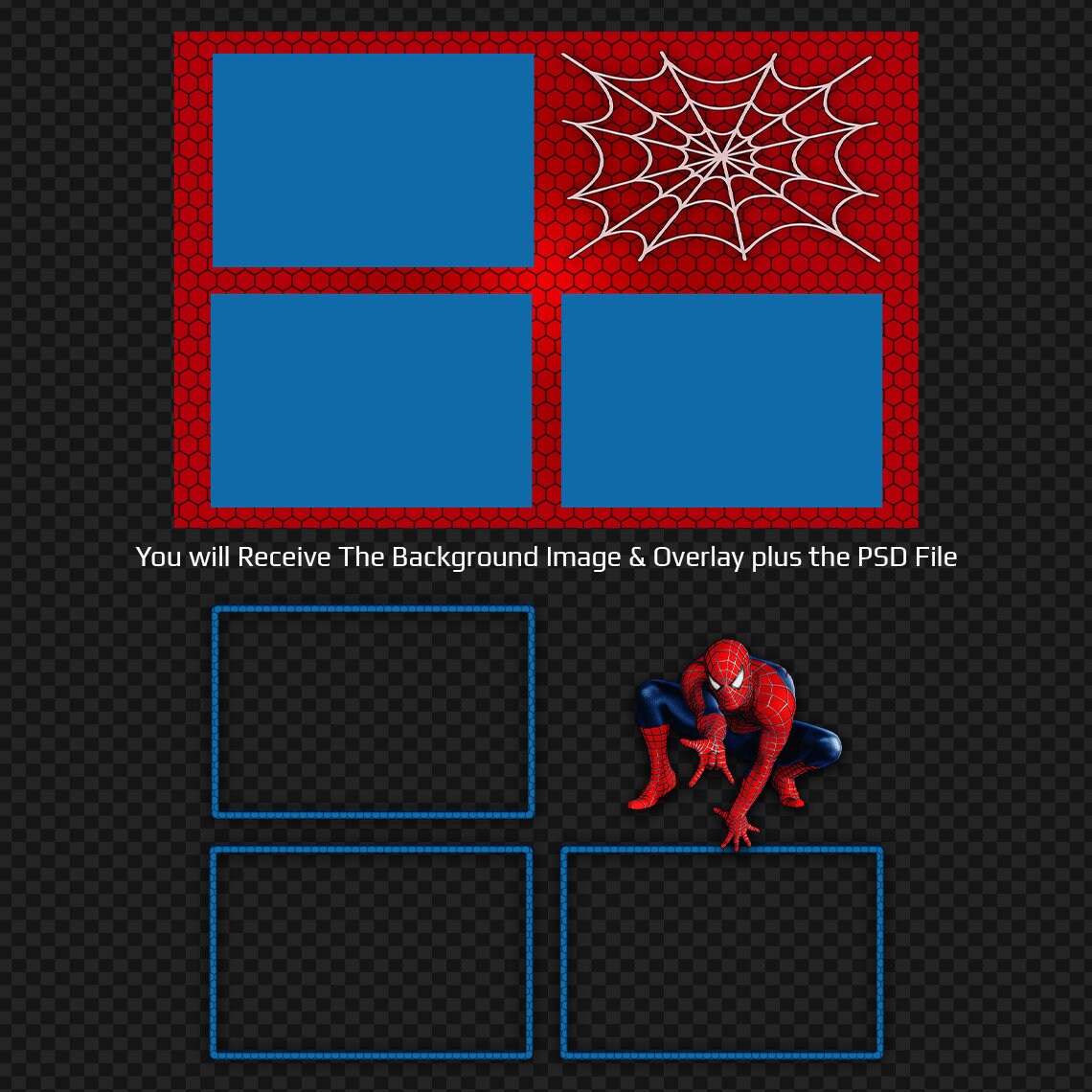 Spiderman Photo Booth Template Birthday, Christening, Communion, Party ...