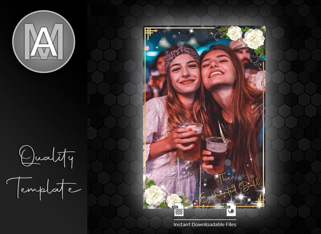 Enchanted Overlay Portrait for Photobooth 1200x1800 4x6 Template - Etsy