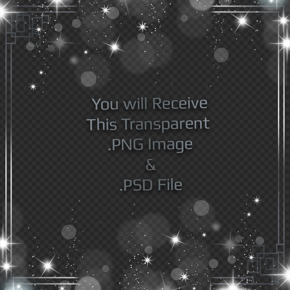 Silver Frame 360 Photo Booth Overlay 100% Editable PSD & PNG Included ...
