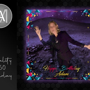 360 Photo Booth Happy Birthday Overlay - Etsy