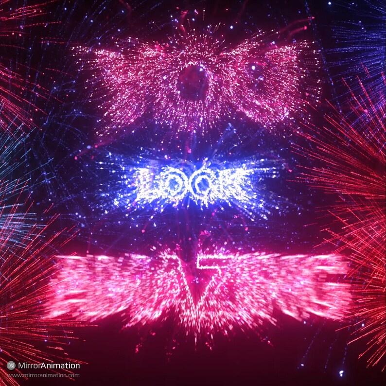 Fireworks Compliment Screen | Magic Mirror Photo Booth Animation ...