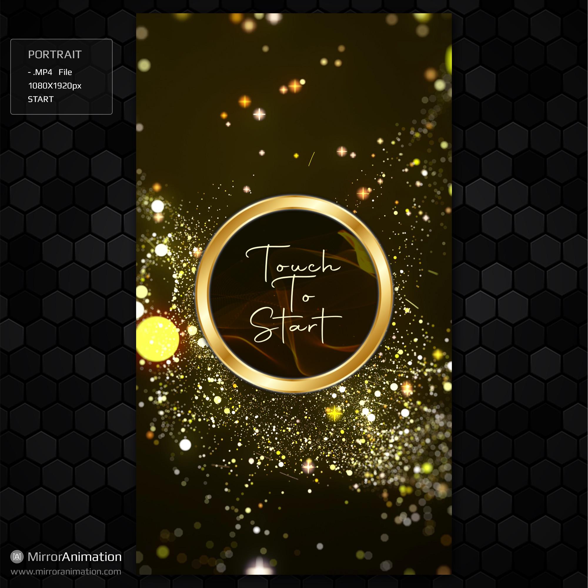 Gold Dust Magic Mirror Booth Animation: Touch to Start (digital ...