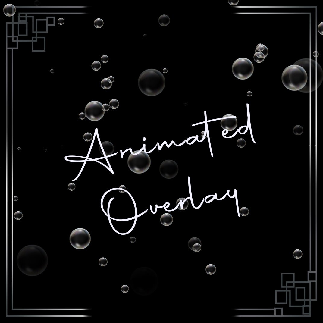 Animated 360 Booth Overlay Bubbles Silver Frame Party 360 Overlay ...