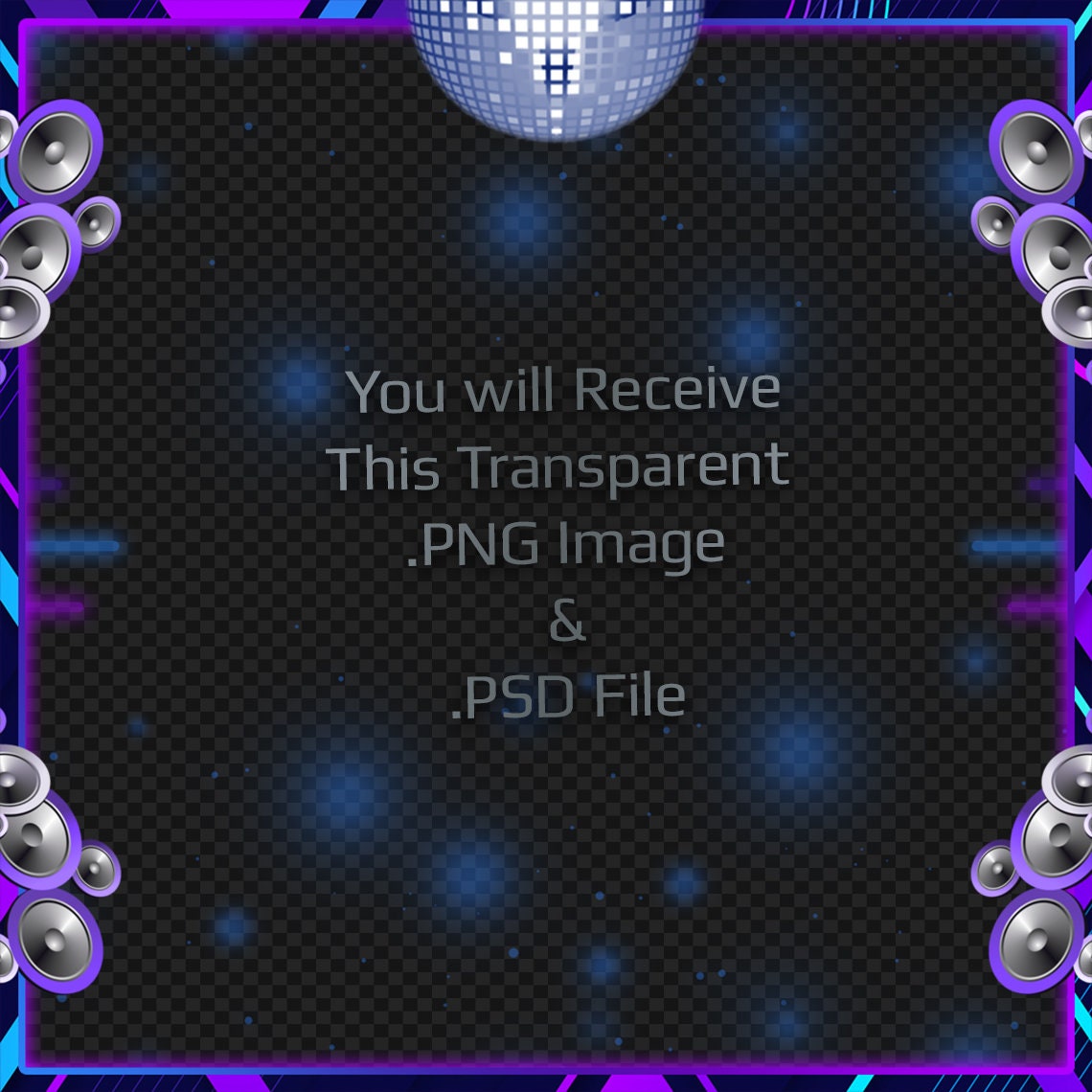 360 Photo Booth Night Club Style Overlay 100% Editable PNG - Etsy