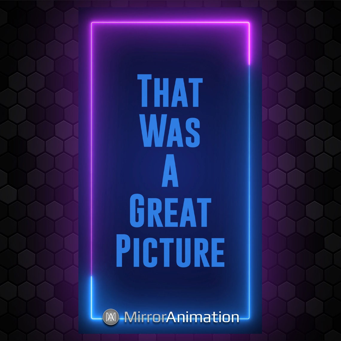 Magic Mirror Booth Animation Neon Border Collection Start Screen ...