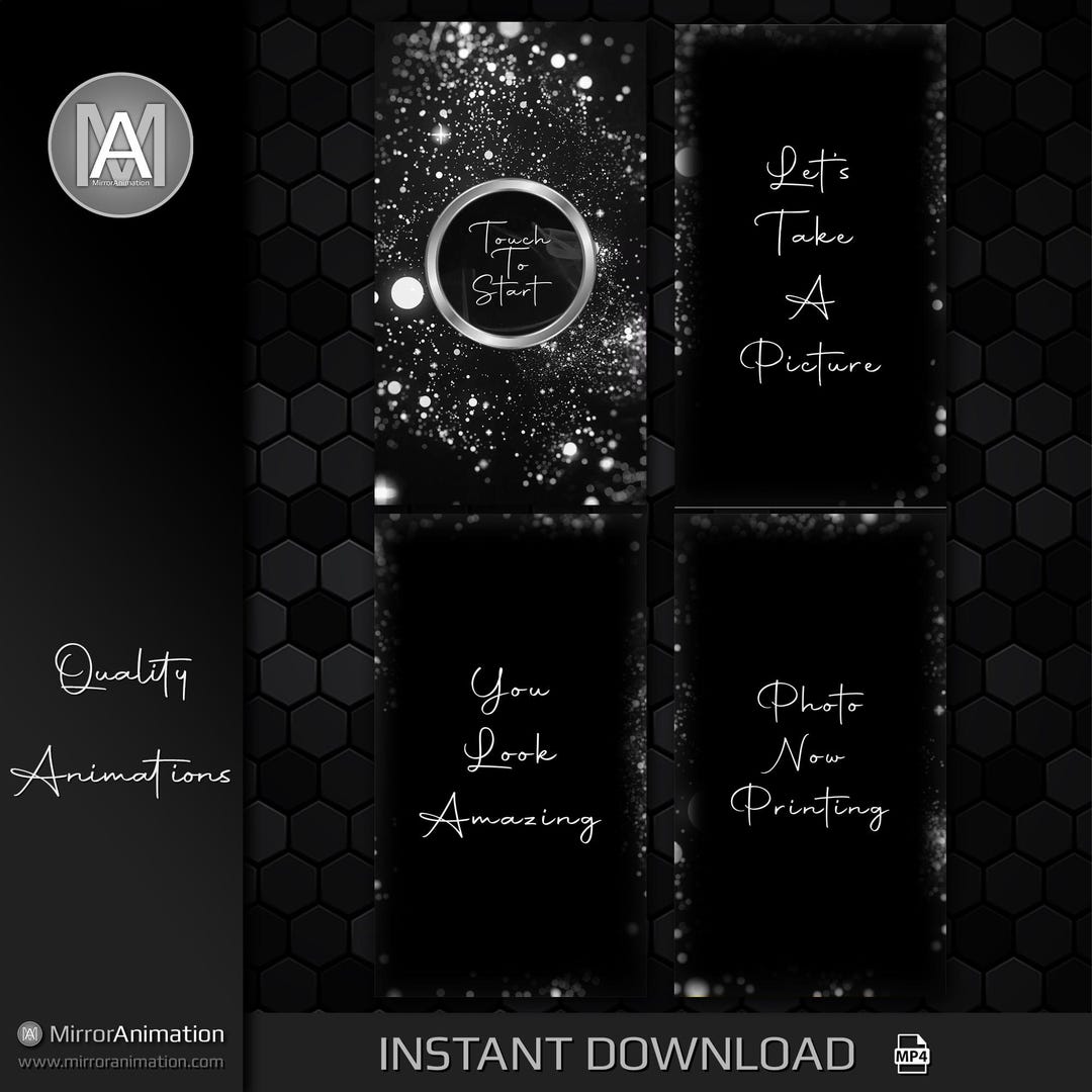 Silver Dust Magic Mirror Photo Booth Animations (digital Download) - Etsy
