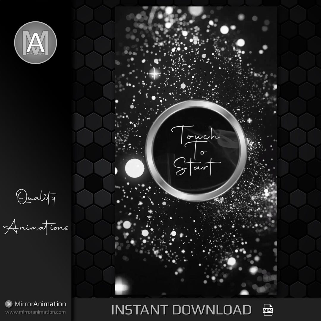 Silver Dust Magic Mirror Booth Animation: Touch to Start Screen ...