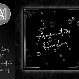 Animated 360 Booth Overlay Bubbles Silver Frame Party 360 Overlay ...