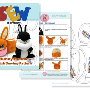 Bunny Bundle PDF Plush Sewing Patterns - Etsy