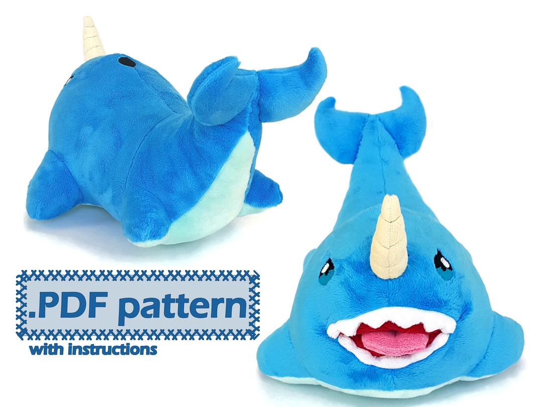 Smiling Leviathan Plush PDF Sewing Pattern - Etsy