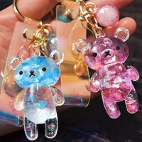 Liquid Keychain Water Filled Key Chain Liquid Shaker Liquid Motion ...