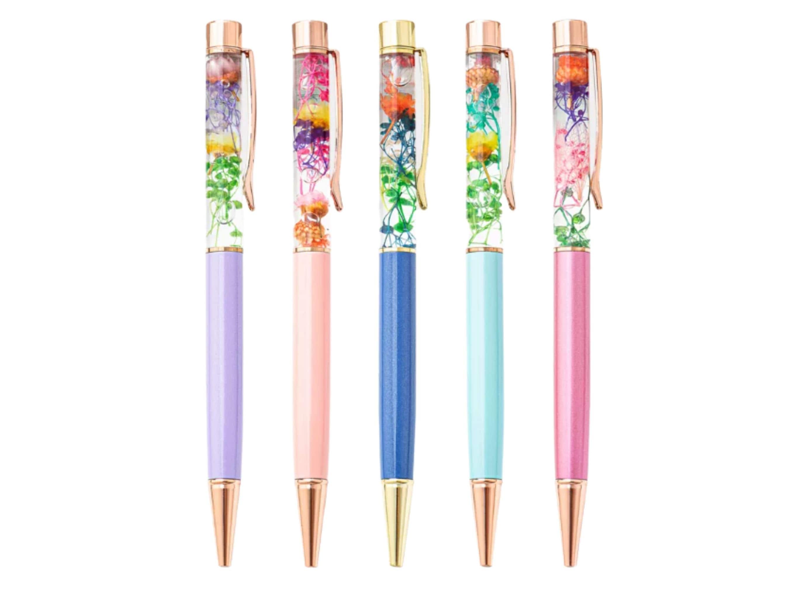 Flower Pens Pressed Flowers Liquid Pens Unique Modern Gifts Friends ...