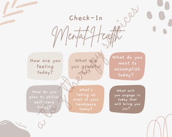 Daily Self Check-in Journey to Wellness Digital Download - Etsy