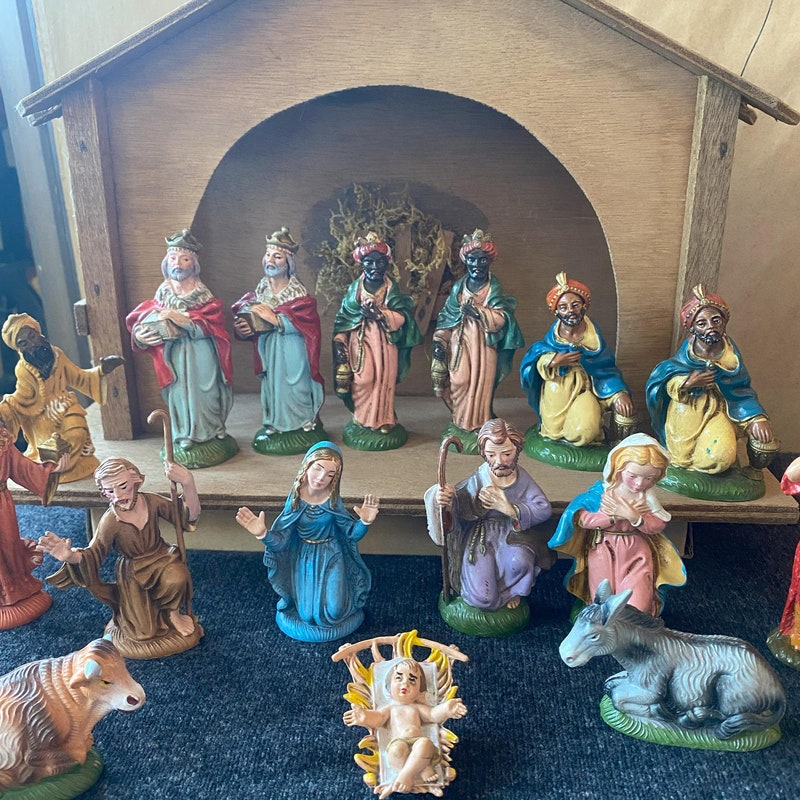 Plastic Nativity - Etsy