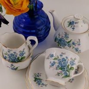 Royal Albert Forget-me-not Tea Collection - Etsy