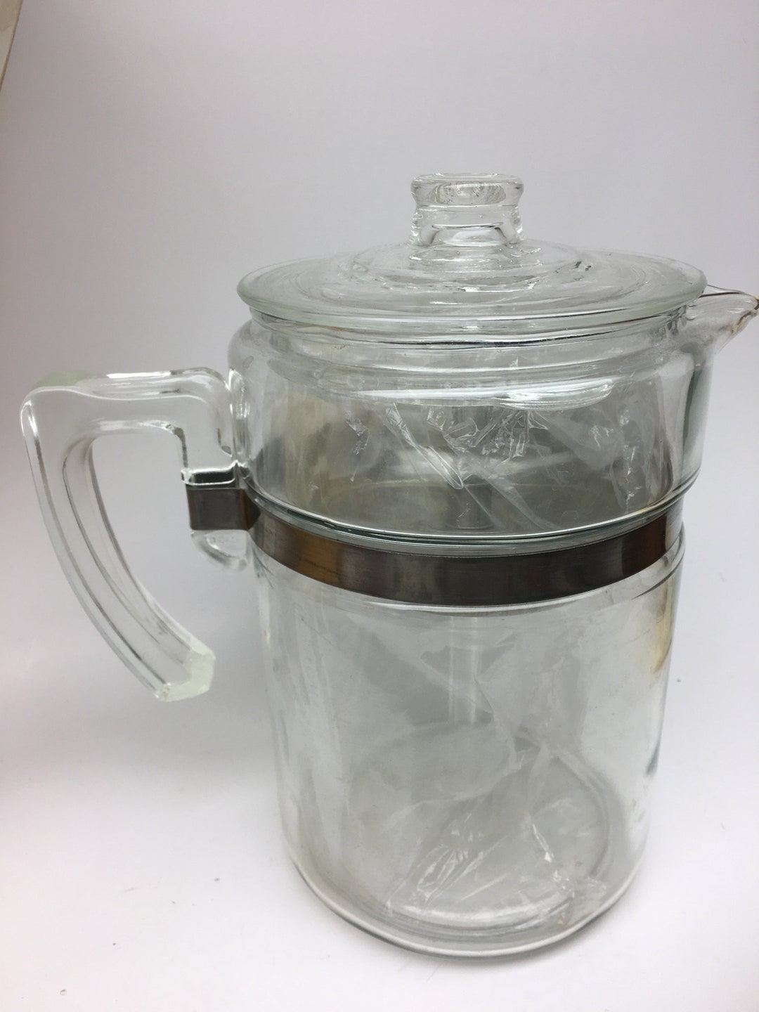 Vintage Pyrex Clear Glass Coffee Pot at Keith Maxey blog