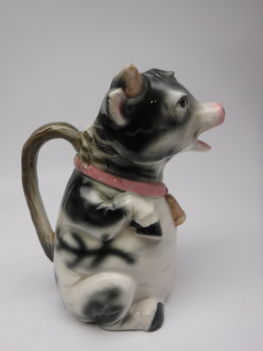 Vintage Ceramic Cow Shaped Jug / Bovine Pitcher - Etsy