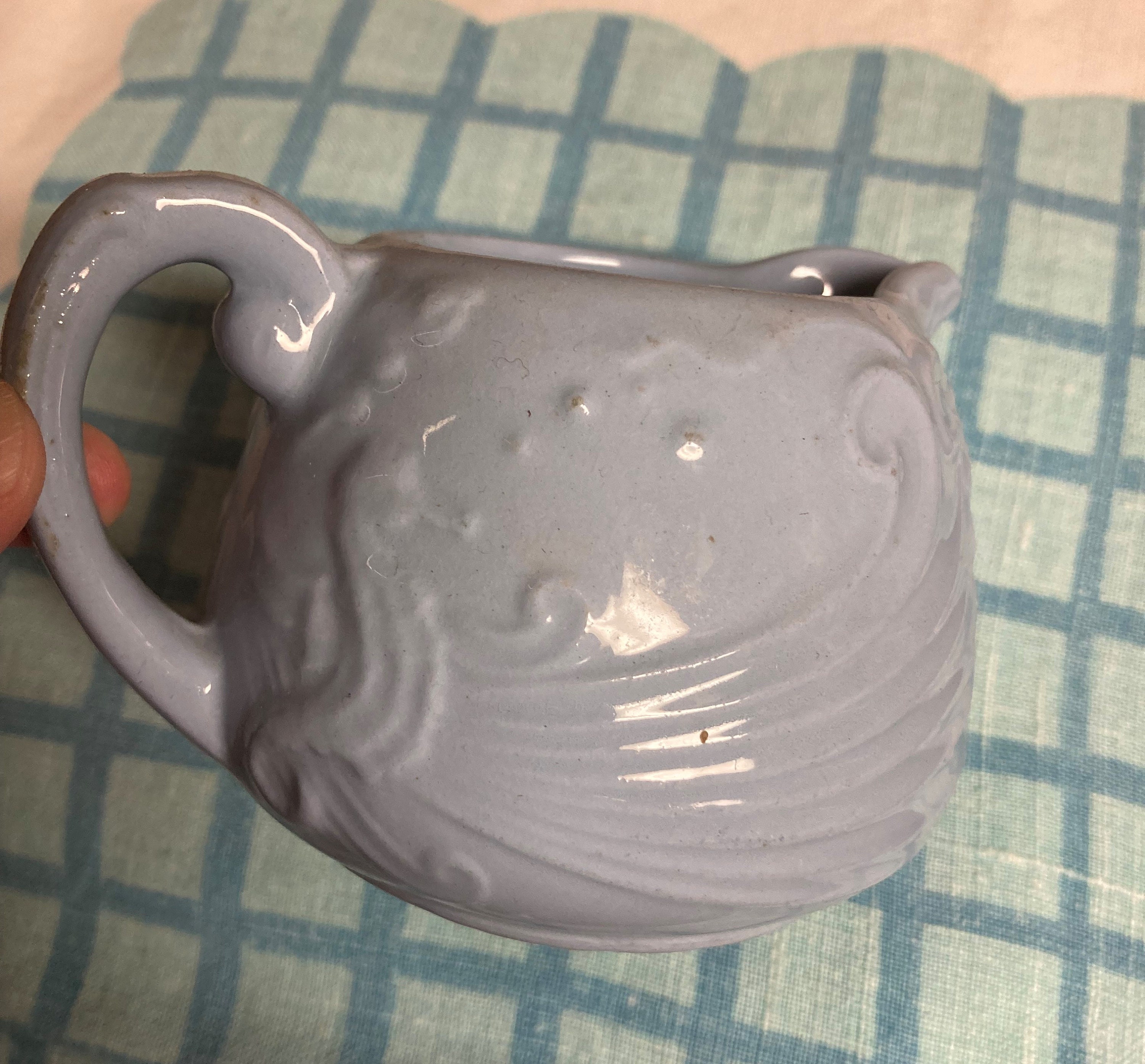 Vintage Falcon Ware Jug With Seahorse Motif, Ceramic , Light Blue - Etsy