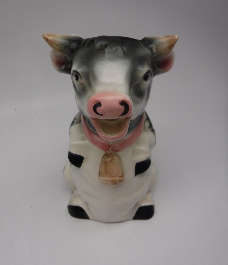 Vintage Ceramic Cow Shaped Jug / Bovine Pitcher - Etsy