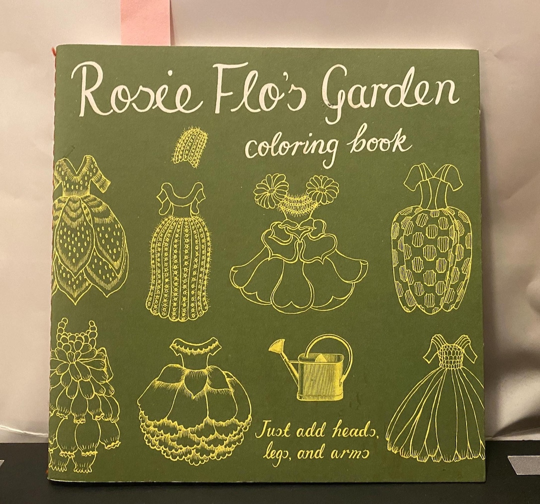 Paperback Colouring Book - Rosie Flo's Garden Coloring Book - Etsy