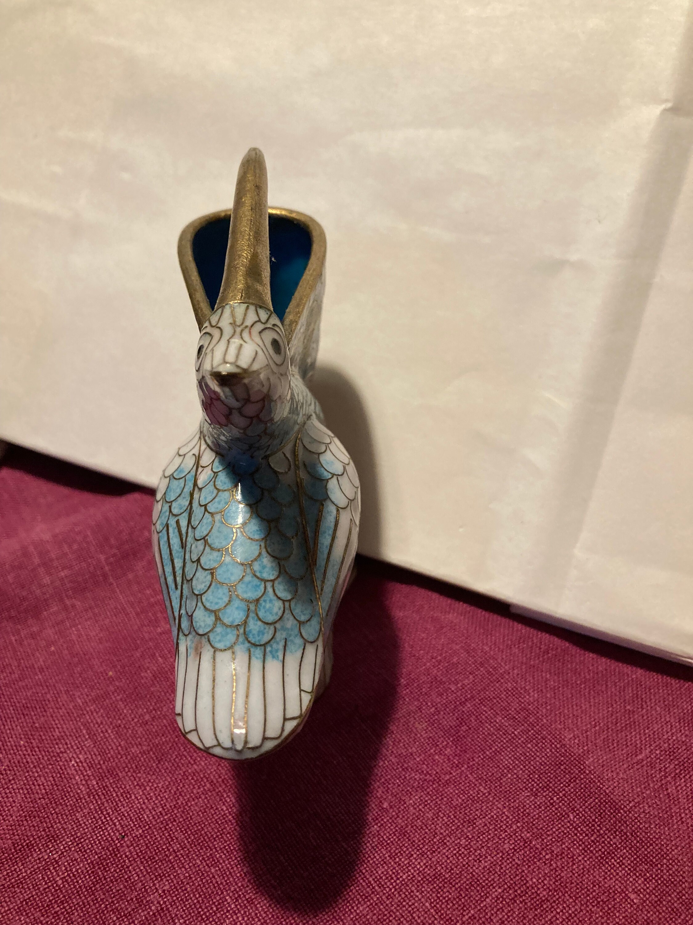 Chinese Cloisonné Pelican - Etsy